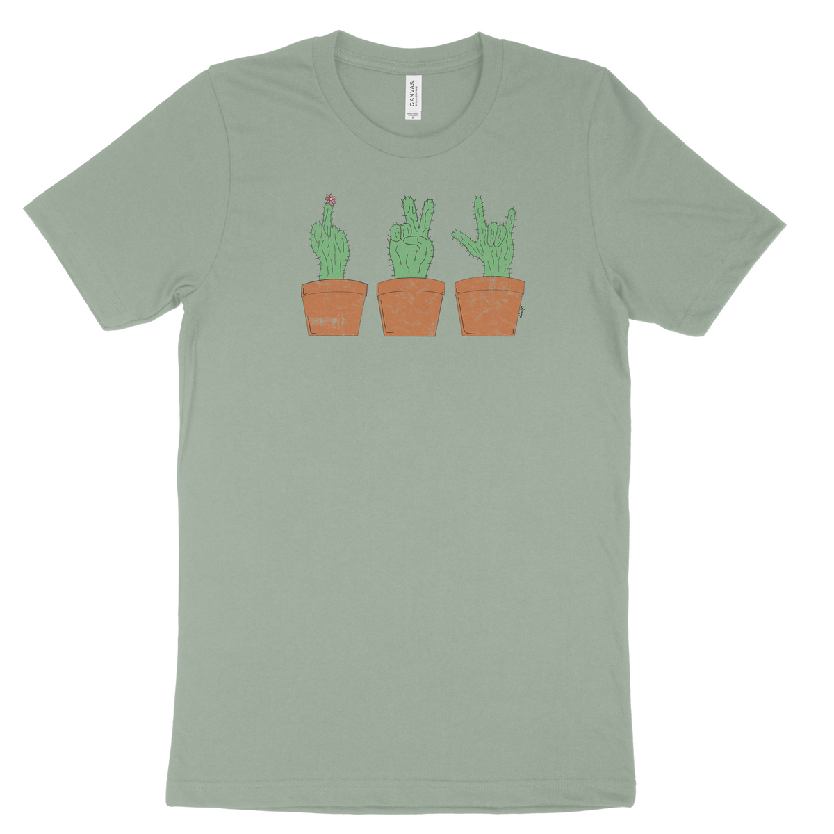 Cactus Tee Green – Juice Caboose Co.